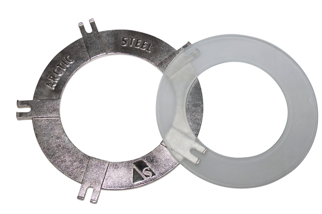 Clear Lid Kit Retaining Ring and Poly Disc